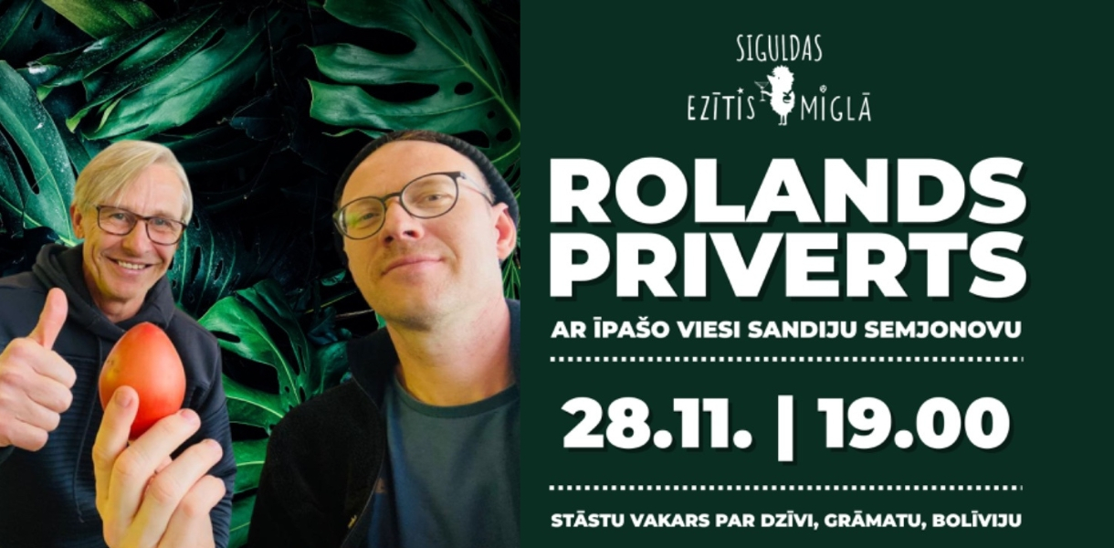 ROLANDS PRIVERTS ar īpašo viesi Sandiju Semjonovu - biļetes aula.lv